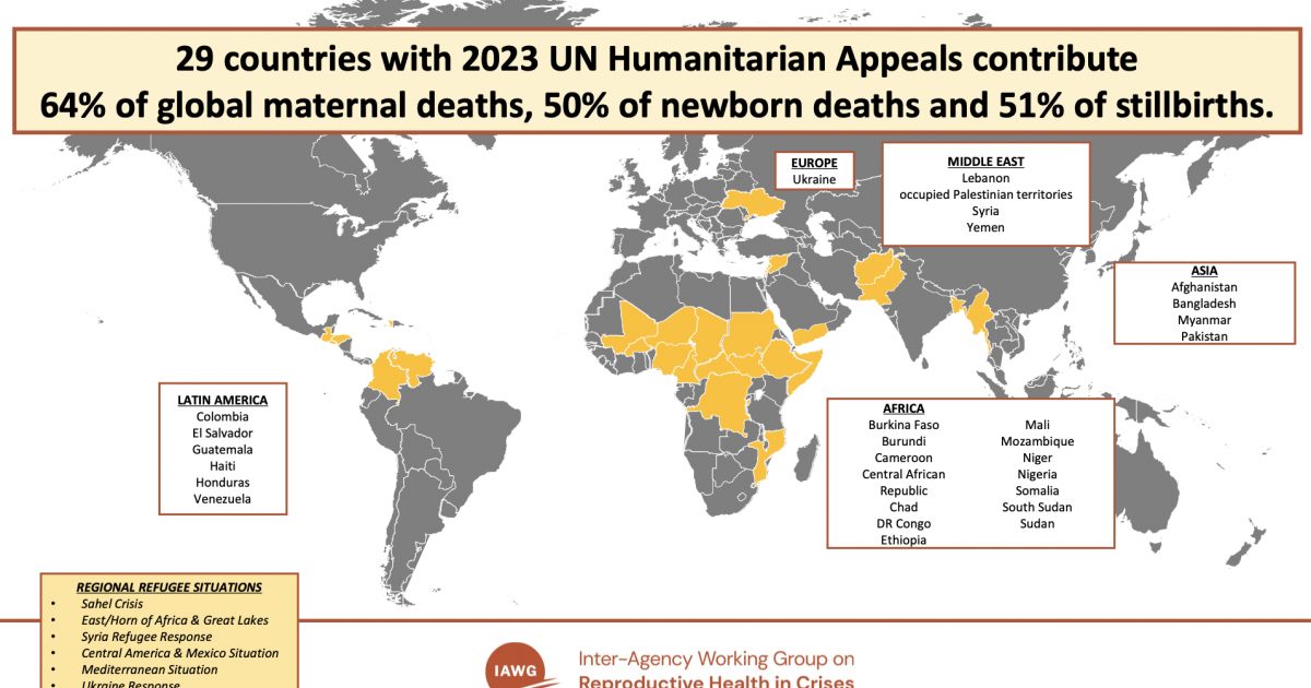 Map of 2023 Countries with UN Humanitarian Appeals that Contribute to ...